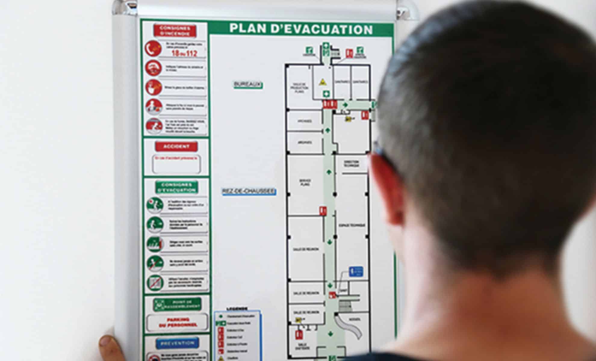 Comment lire un plan d'évacuation