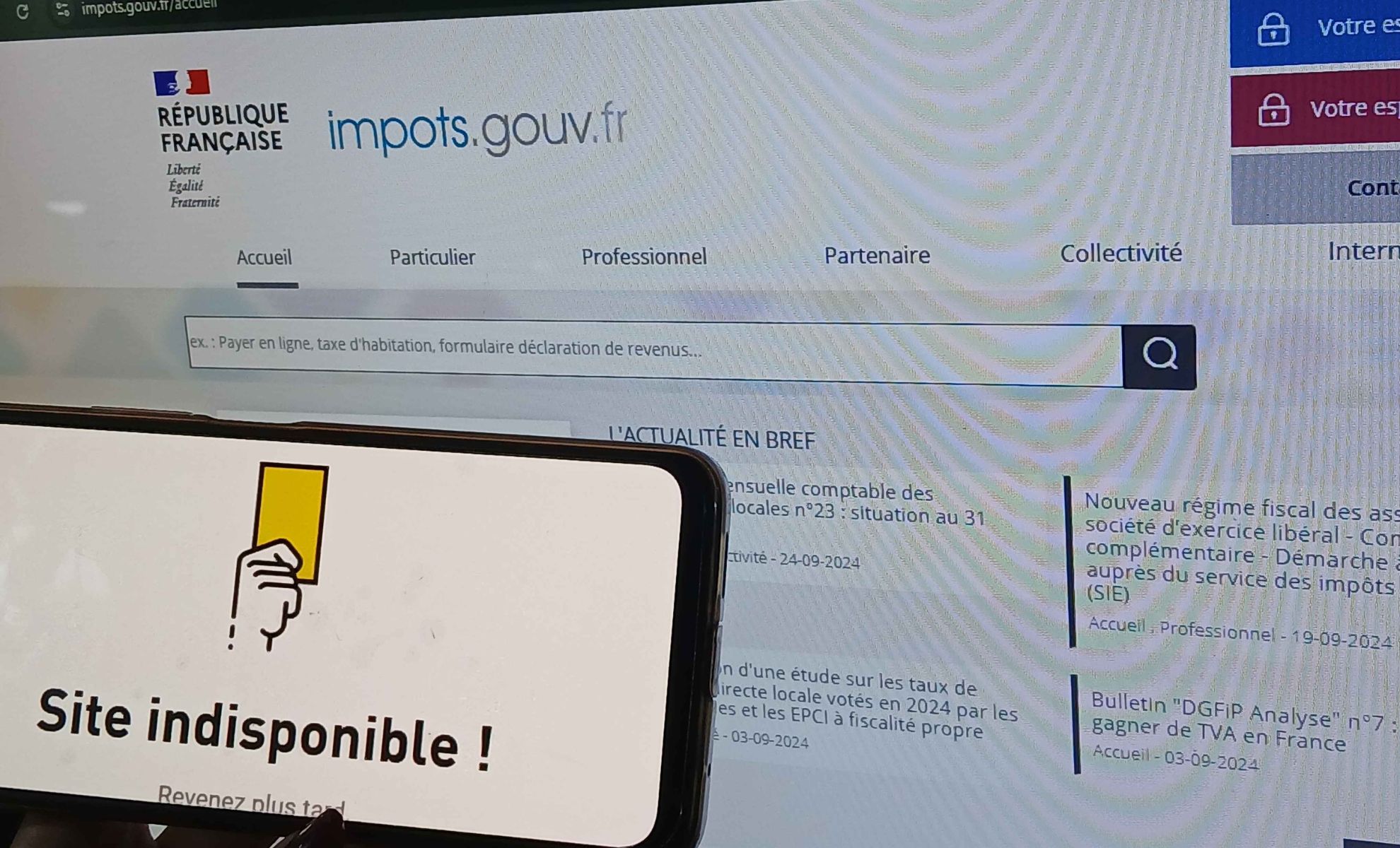 Taxe foncière : en raison d'un problème technique, le payement en ligne ...